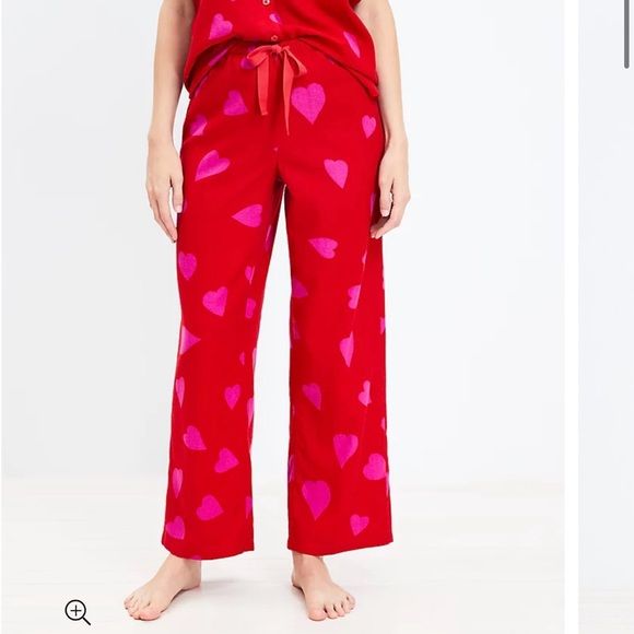 LOFT | Intimates & Sleepwear | Loft Valentines Day Heart Pajamas Pants ...